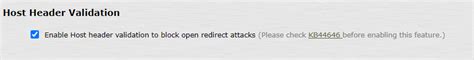 users get the error “the request contains an invalid host header” when
