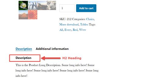 Woocommerce Remove Description” Heading Single Product Tabs