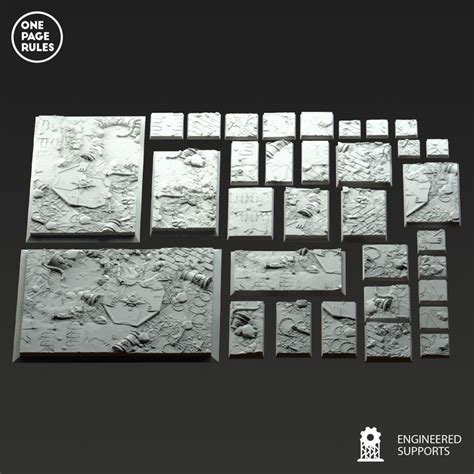 3d Printable Human Defense Force Bases Round And Square By One Page Rules