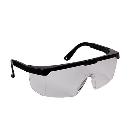 Ms 46 Safety Glasses Clear Black Frame Caribbean Safety Products Ltd