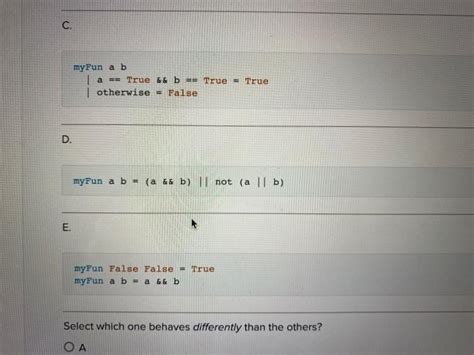 Solved Consider The Following Haskell Function Signature