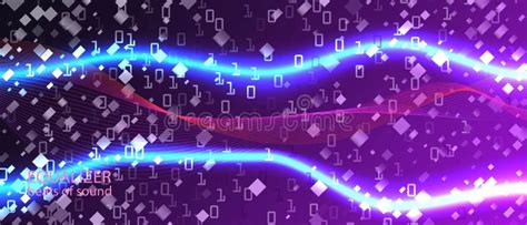 Falling Binary Code Background Stock Vector Illustration Of