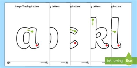 Large A Z Tracing Letters Printable Twinkl Resources