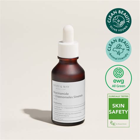 Trendy | MARY & MAY - Niacinamide + Chaenomeles Sinensis Serum, 30ml