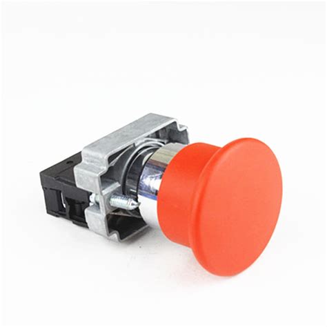 xb2 ec42 ec31 40mm self reset mushroom head plastic power push button switch 22mm red green no