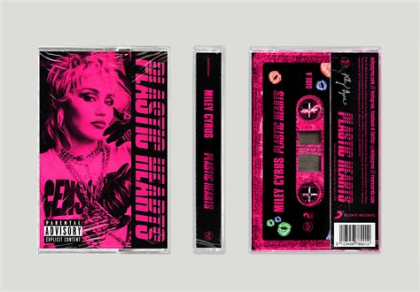 Miley Cyrus Plastic Hearts Cassette Design Behance