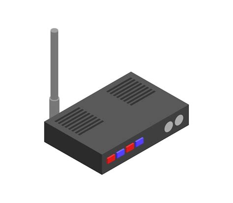 Premium Vector Isometric Router