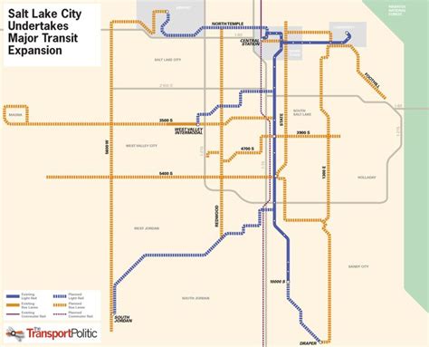 Salt Lake City Transit Plans Map