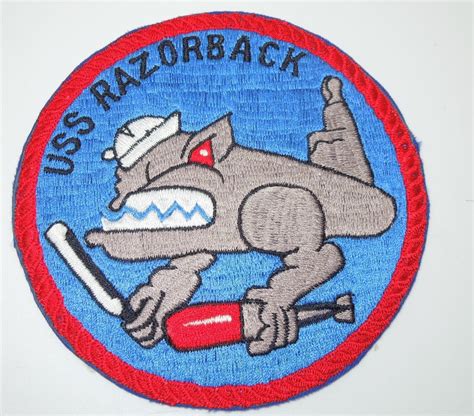 Original 1950s 60s Us Navy Submarine Uss Razorback Ss 394 Patch
