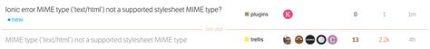 Ionic Error MIME Type Text Html Not A Supported Stylesheet MIME Type Plugins Roots