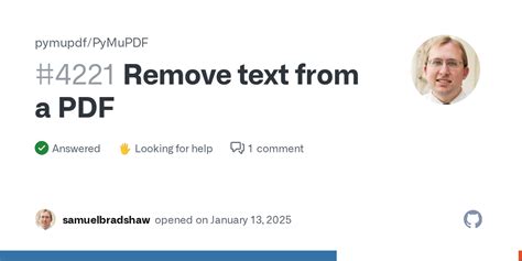Remove Text From A Pdf · Pymupdf Pymupdf · Discussion 4221 · Github