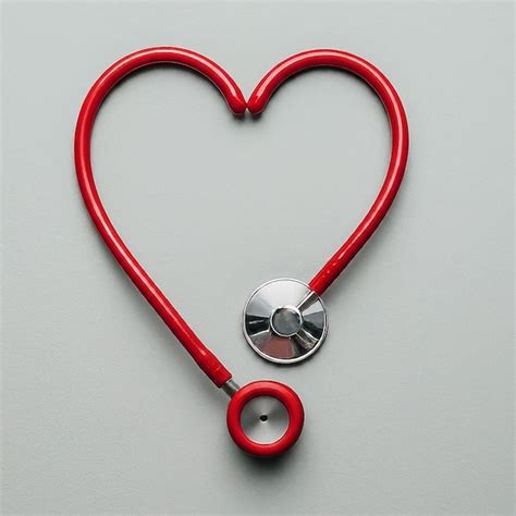 Premium Photo A Red Stethoscope With A Red Stethoscope On It