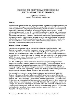 Fillable Online CHOOSING THE RIGHT PARAMETRIC MODELING Fax Email Print PdfFiller