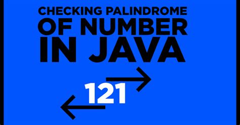 Number Palindrome In Java