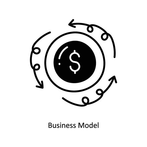 Business Model Doodle Icon Design Illustration Startup Symbol On White