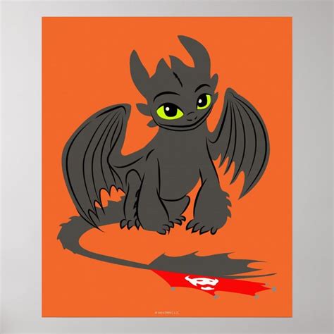 Funny Toothless Sitting Illustration Poster Illustrations Posters Design Your Own Poster