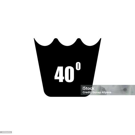 40도 아이콘에서 기계 세척입니다 요소를 씻어 프리미엄 품질 그래픽 디자인 아이콘입니다 정보 그래픽 모바일 응용 프로그램 웹 디자인 웹 사이트에 대 한 간단한 사랑 아이콘