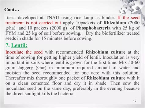 Bio Fertilizer Inoculation Procedure For Major Pulses And Advantages And Disadvantages Of Bio