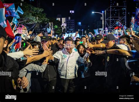 Kaohsiung Taiwan 07th Jan 2024 Taiwan Peoples Party Tpp