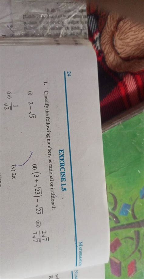 अमीरbit24exercise 151 Classify The Following Numbers As Rational Or