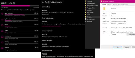 System Files Taking Up Too Much Space Microsoft Community