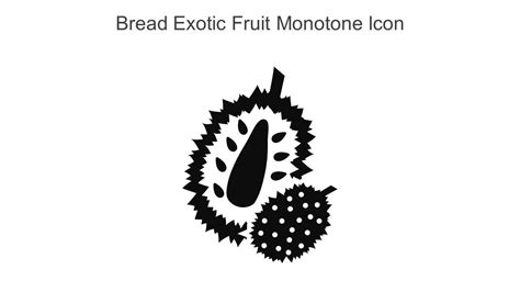 Bread Exotic Fruit Monotone Icon In Powerpoint Pptx Png And Editable Eps Format PPT Template