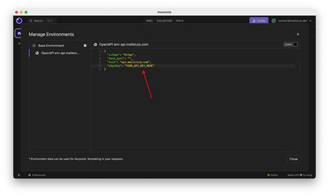 Insomnia Mailslurp Integration Mailslurp Documentation