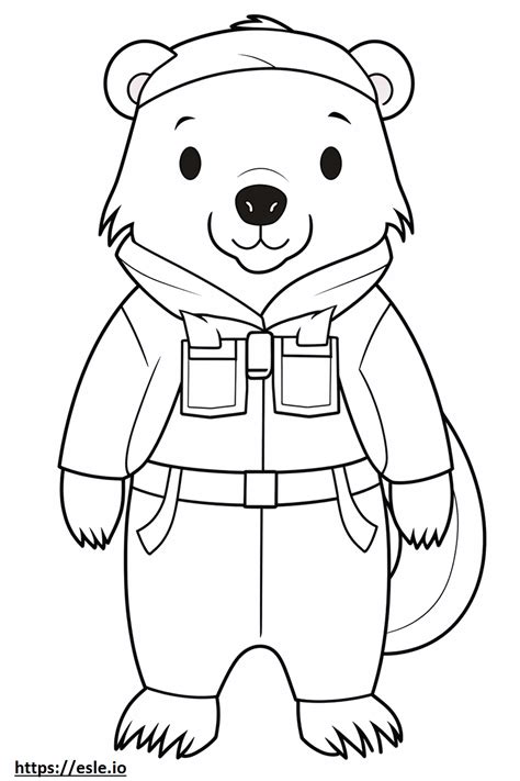Boggle Kawaii Coloring Page