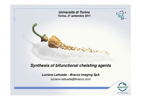 Pdf Synthesis Of Bifunctional Chelating Agents