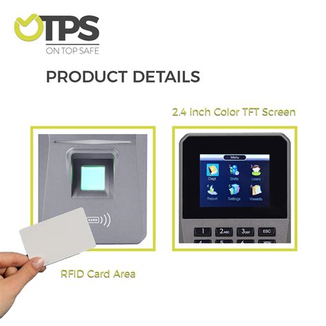 Fingerprint Time Attendance TCP IP USB With Time Attendance Software Biometric Time Attendance