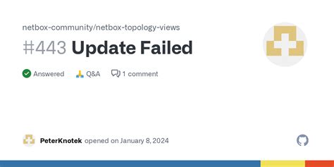Update Failed Netbox Community Netbox Topology Views Discussion 443 GitHub