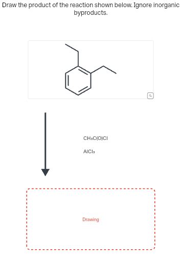Solved Draw The Product Of The Reaction Shown Below Ignore