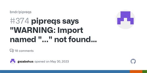 Pipreqs Says WARNING Import Named Not Found Locally Trying To Resolve It At The PyPI