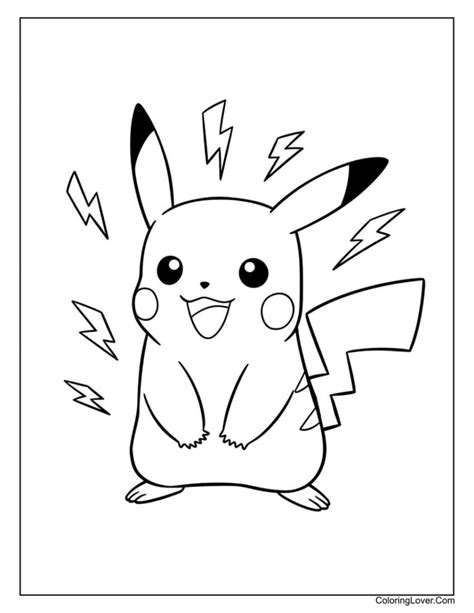Pikachu Coloring Pages