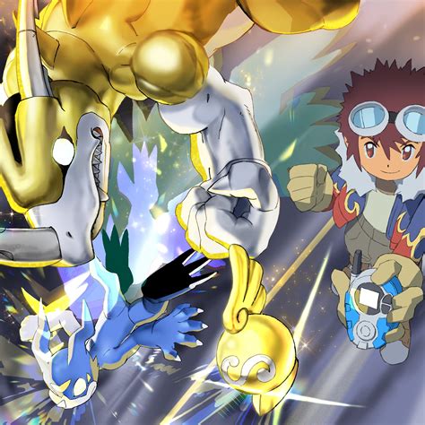 V Mon Motomiya Daisuke And Goldv Dramon Digimon And More Drawn By Level Danbooru