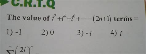 The Value Of I2 I4 I6 −− 2n 1 Terms Filo