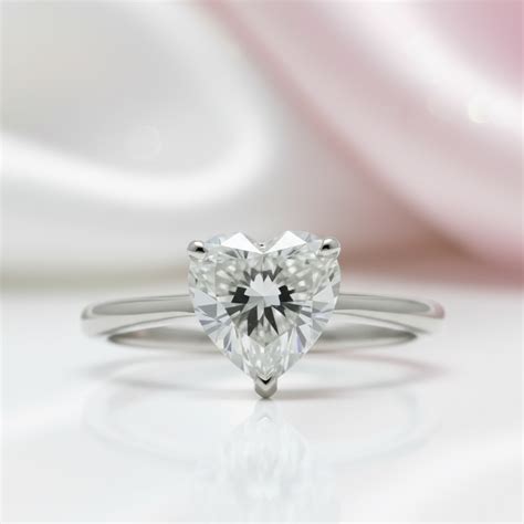 2 Carat Diamond Option Heart Engagement Ring Black Diamonds New York