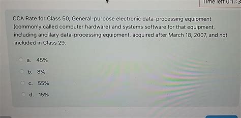 Solved Cca Rate For Class 50 general Purpose Electronic Solved Cca Rate For Class 50 general Purpose Electronic