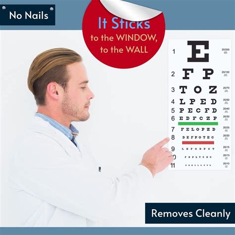 Snellen Eye Chart For Eye Exams At 20 Feet Updated Ebay