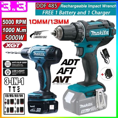 Jual Mesin Bor Baterai Makita 18v Brushless Hujia Jld 48v 36v 168v