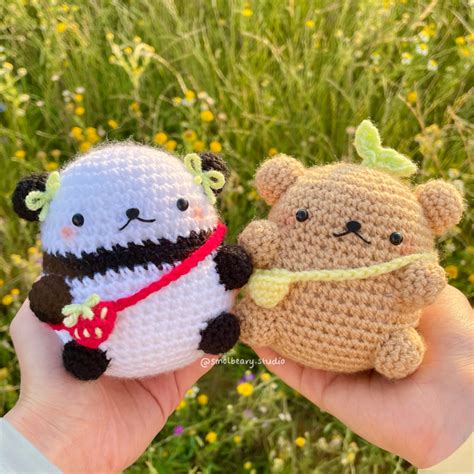 Chubby Panda Bear Crochet Crochet Pattern Ribblr