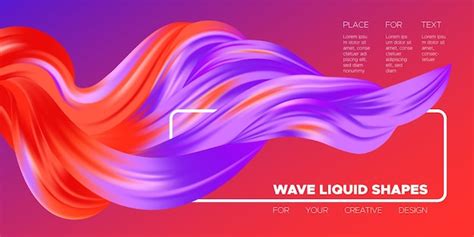 Premium Vector Liquid Curved Shapes Abstract Flow Background Design