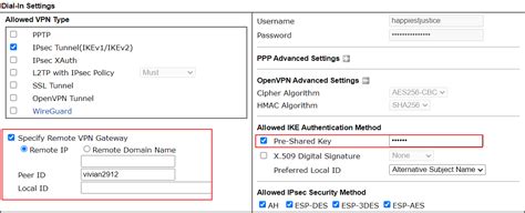 ikev2 vpn with id between draytek routers draytek