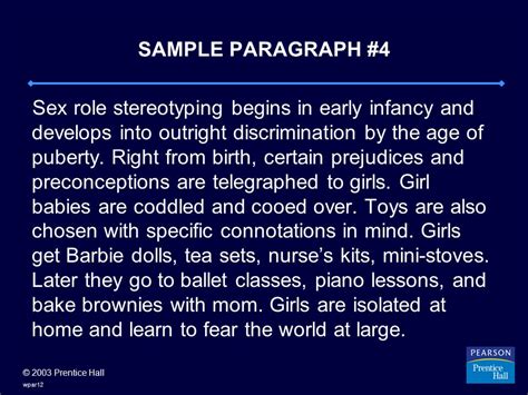 © 2003 Prentice Hall Wpar1 Writing Paragraphs © 2003 Prentice Hall