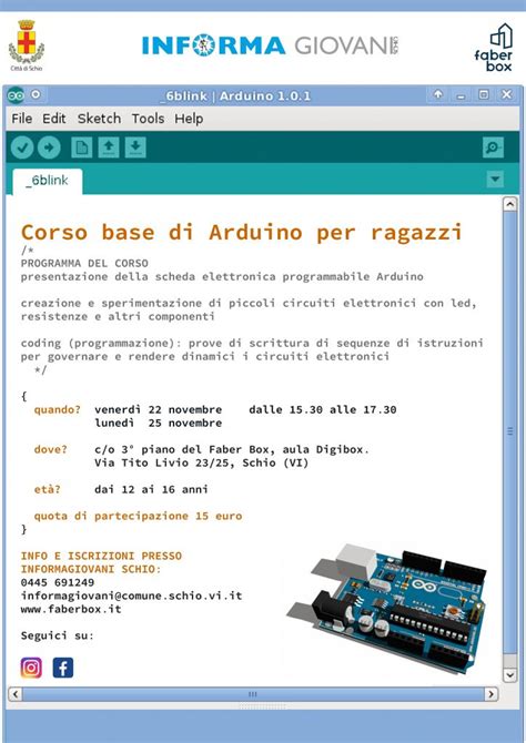 Corso Base Di Arduino Per Ragazzi Informagiovani Schio