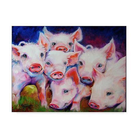 Trademark Fine Art Framed 24 In H X 32 In W Animals Print On Canvas In