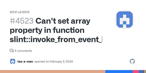 Cant Set Array Property In Function Slintinvokefromeventloop · Issue 4523 · Slint Ui