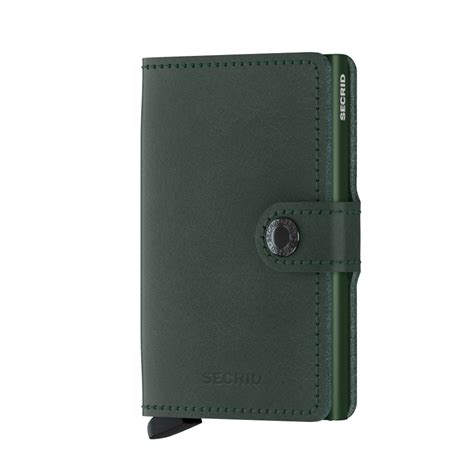 Miniwallet Original Green｜secrid 真皮rfid防盜銀包｜荷蘭製造 Secrid Hong Kong