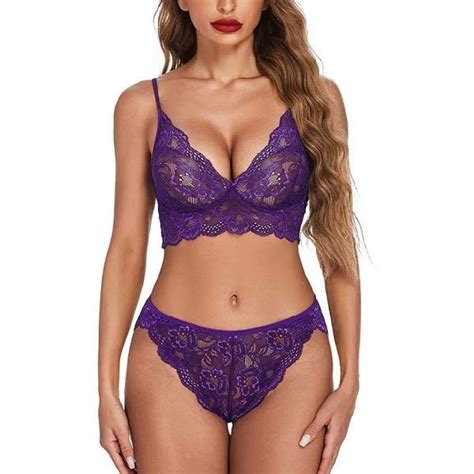 Avyanga Plain Lace Purple Bikini Set Size M At Rs 90 Pack In Delhi