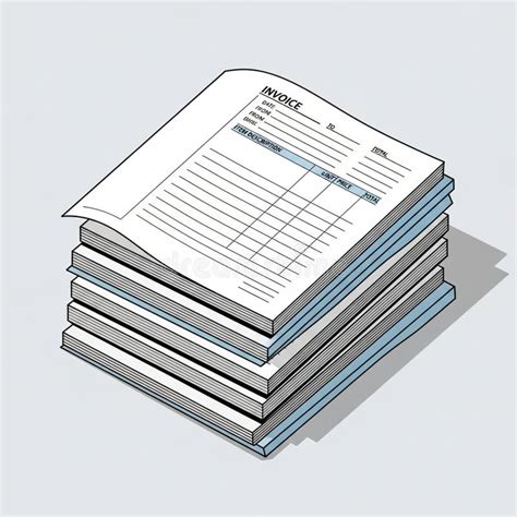 The Stack Suggests Administrative Or Financial Work Typical Of Office